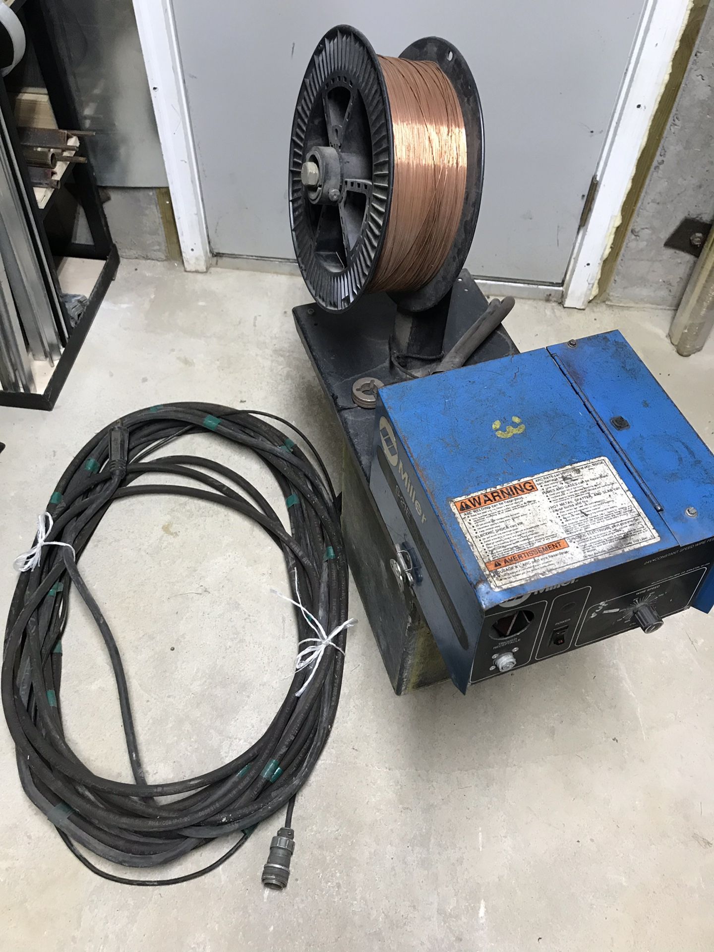 Miller S-21E 24v constant speed wire feeder for welding w/25’ 14-pin ...