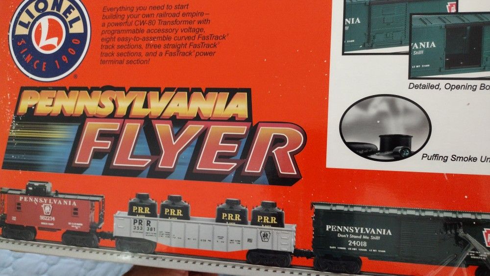 Lionel Pennsylvania Flyer O Gauge Steam Train Set With Fast Track for ...