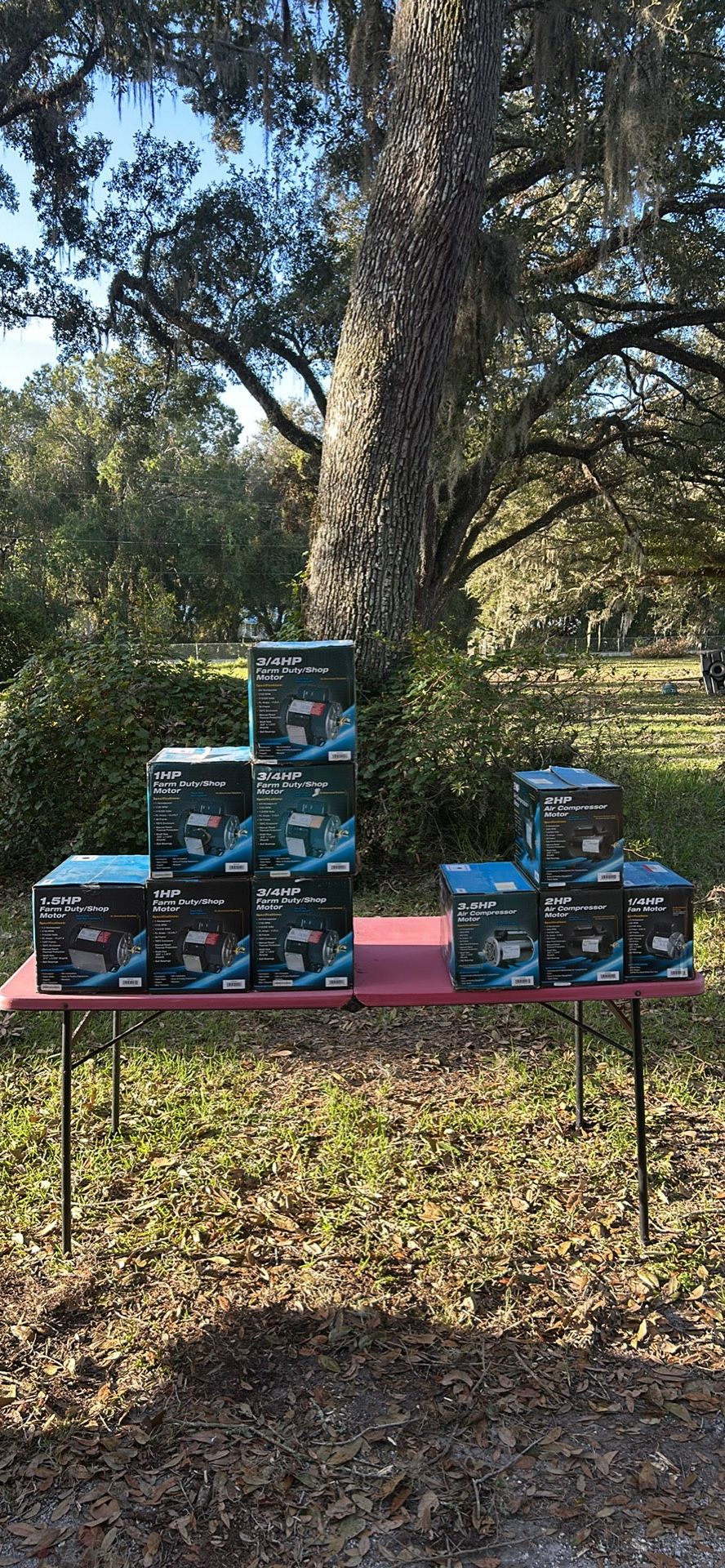 Various Farm And Air Compressor Motors. Brand New for Sale in Webster ...