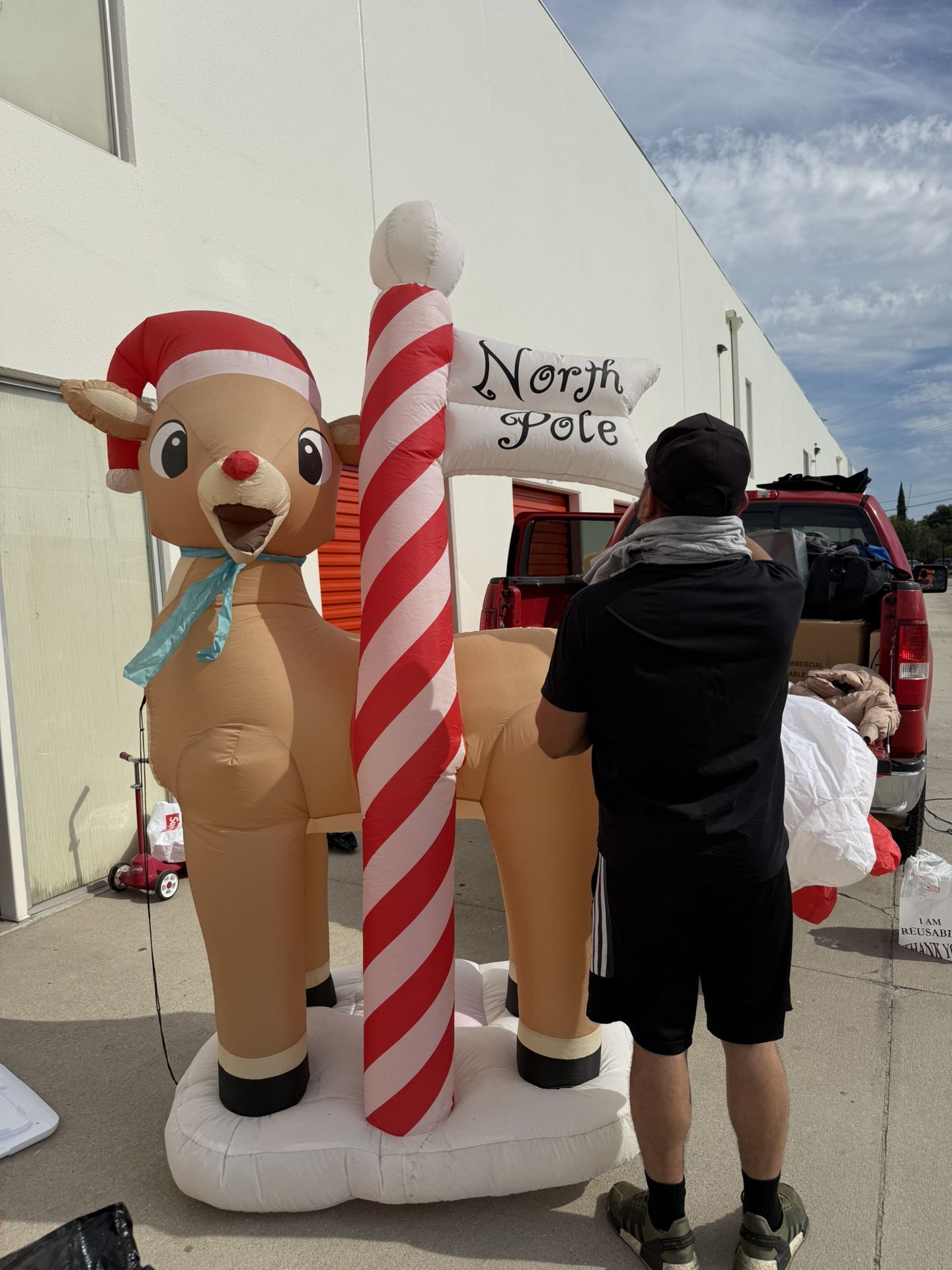 Rudolf Red Nose Reindeer Inflatable for Sale in Los Angeles, CA - OfferUp