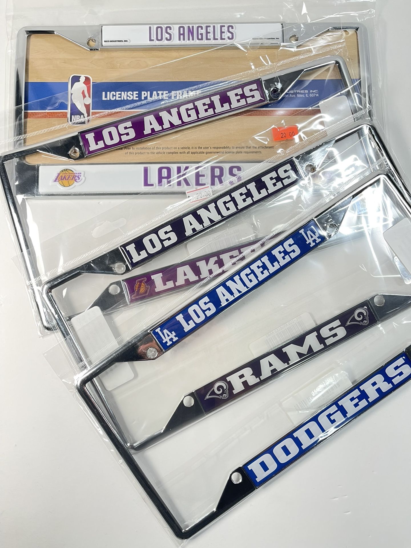 Sports License Plate Frame Single Piece NFL NBA MLB for Sale in Los ...