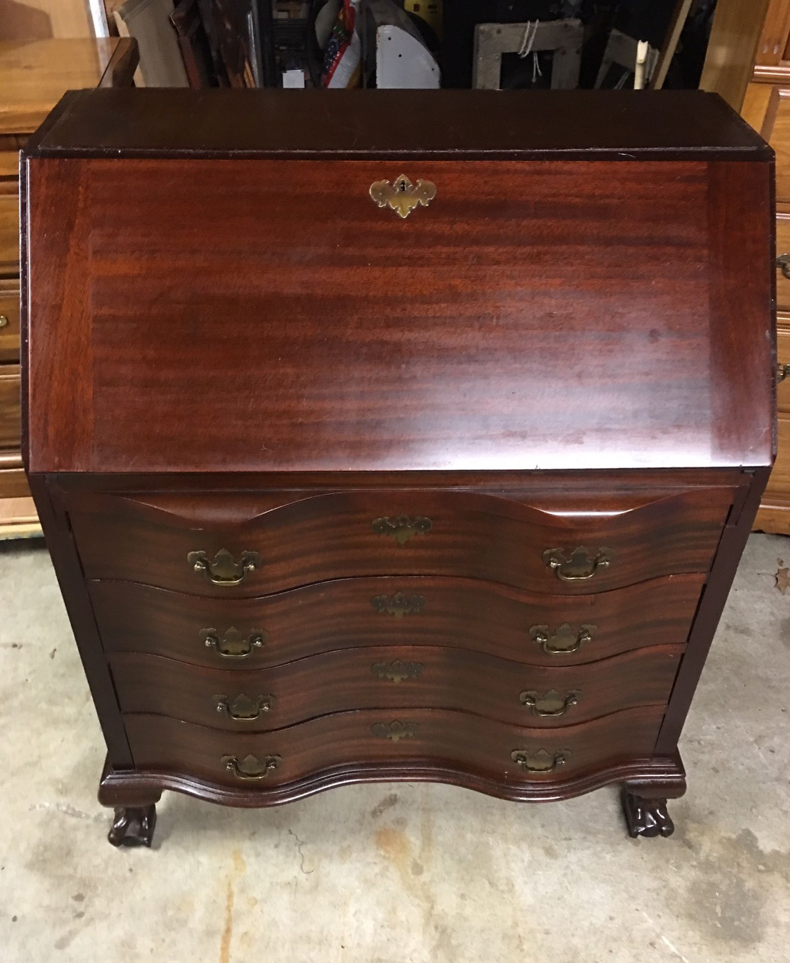 Vintage Maddox Col Governor Winthrop Executive Secretary Office Desk ...