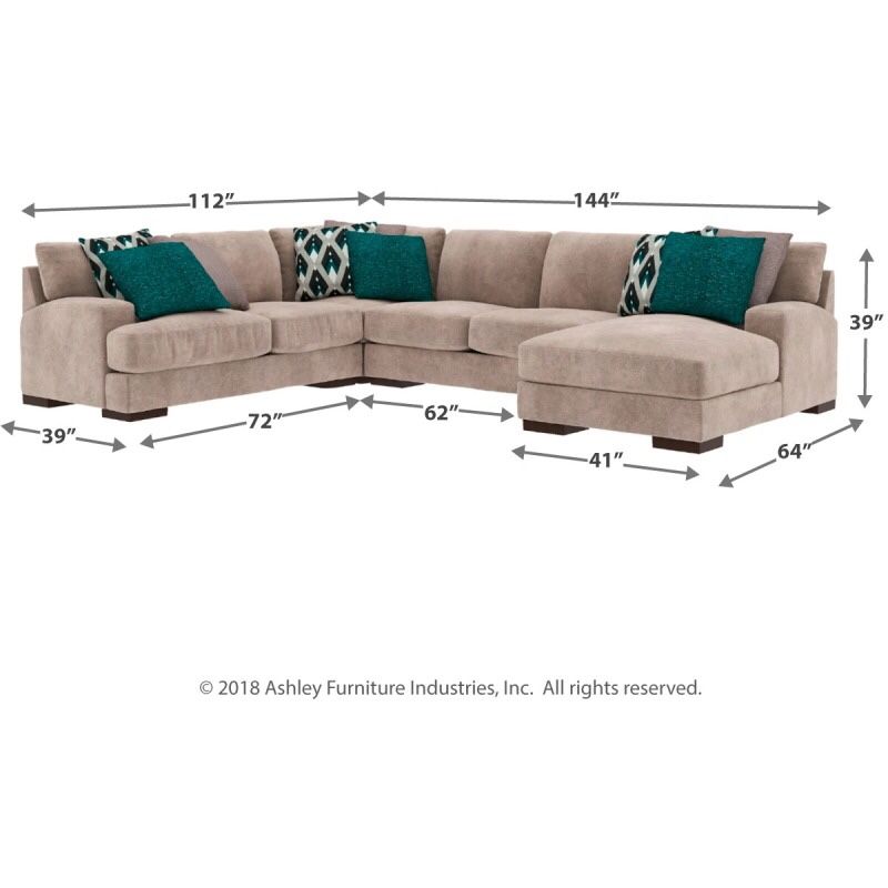 Ashley Furniture Bardarson 4-Piece Sectional with Chaise for Sale in ...