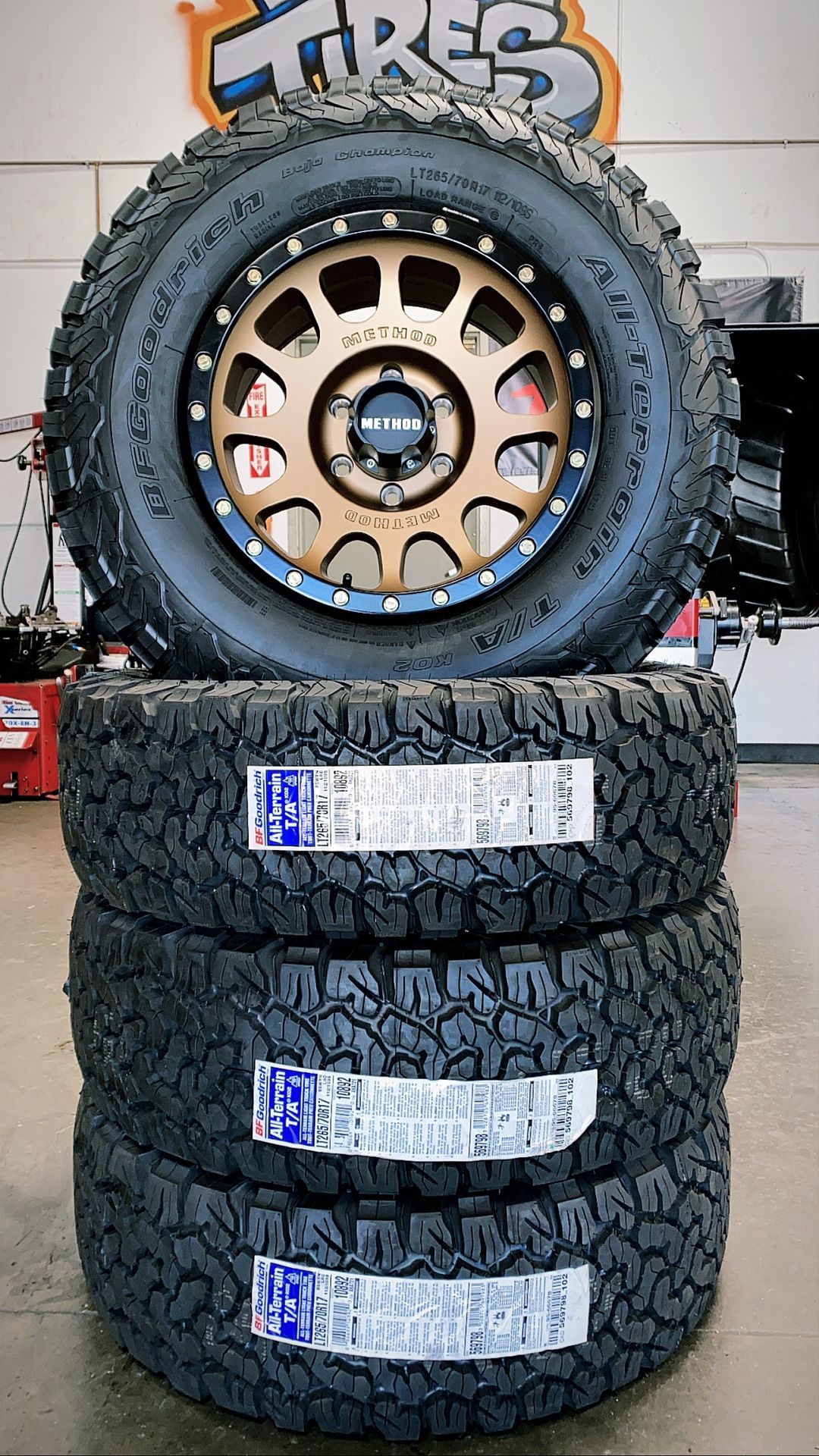 New Method 305 Bronze and New Tires 265/70R17 BFGoodrich KO2 for Sale ...