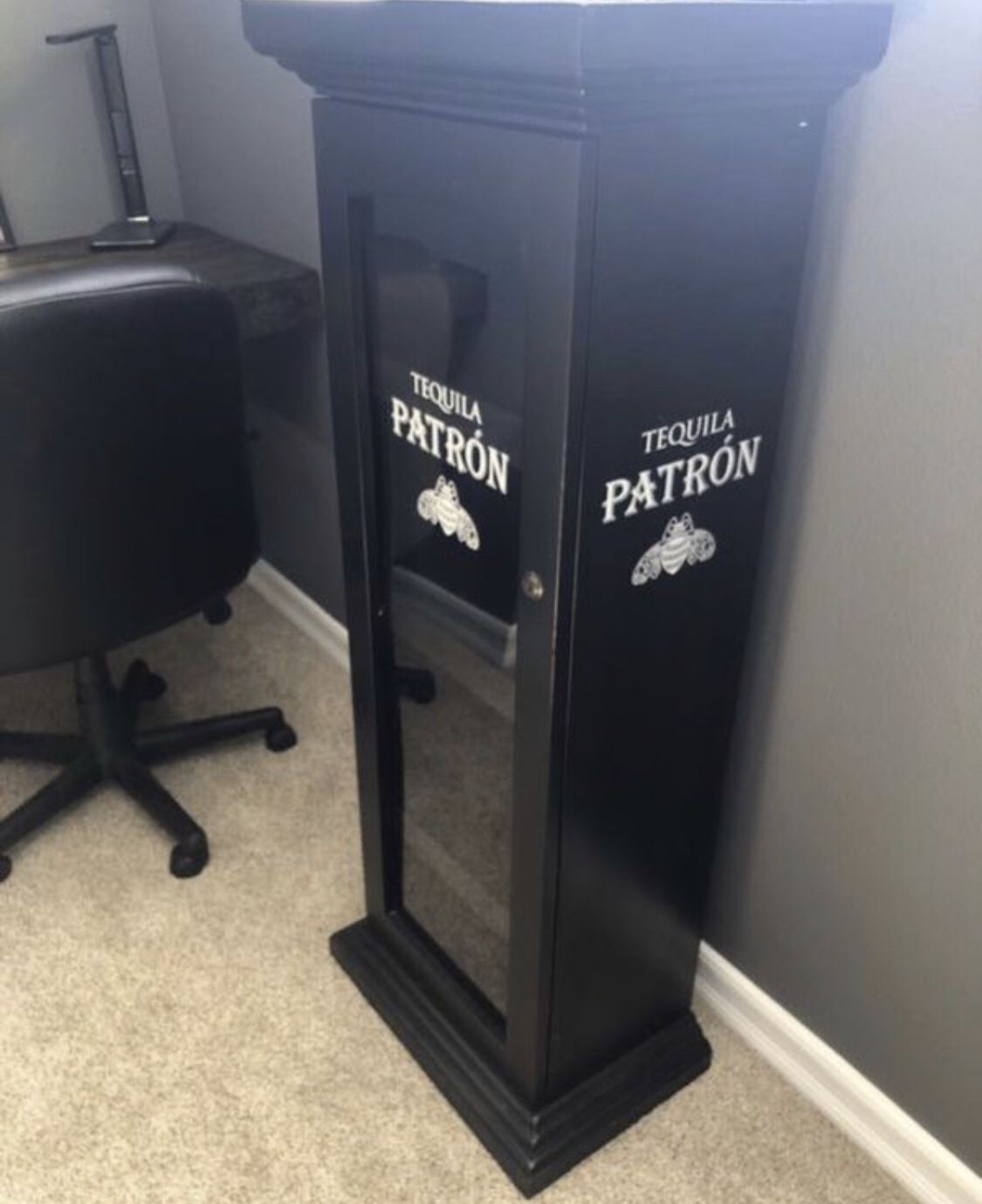 Patron tequila liquor cabinet with lock and key for Sale in Corona, CA ...