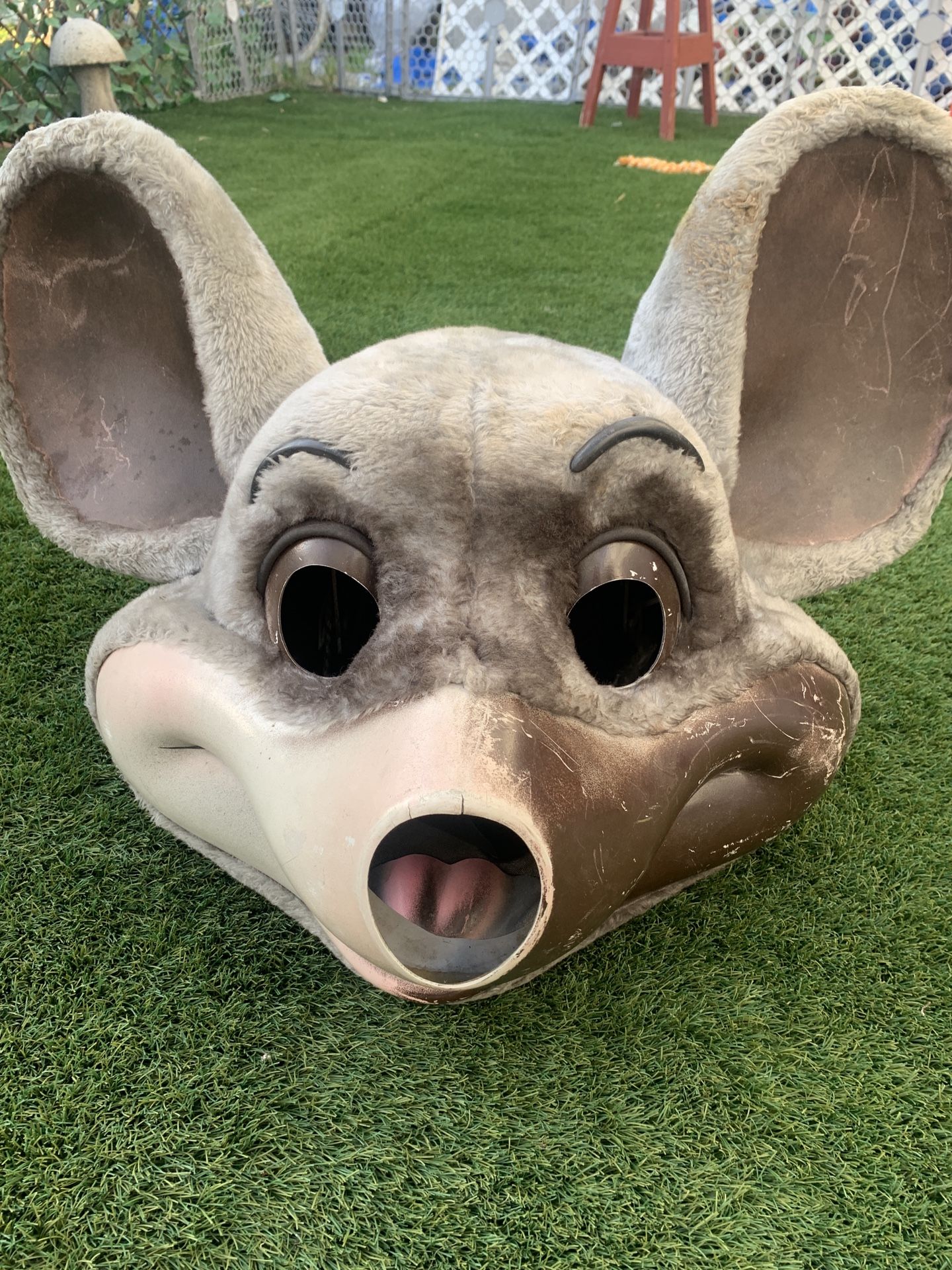 Chuck E Cheese 2014 Official Rockstar Walk a Round Head Costume for ...
