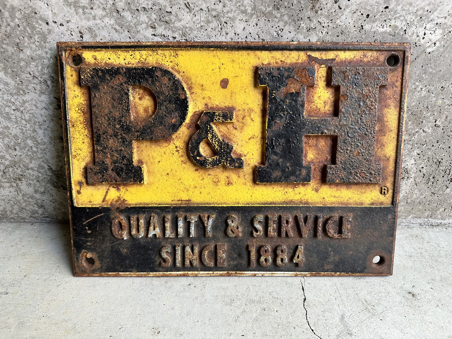 Vintage P&H metal sign, cast iron for Sale in Seattle, WA - OfferUp