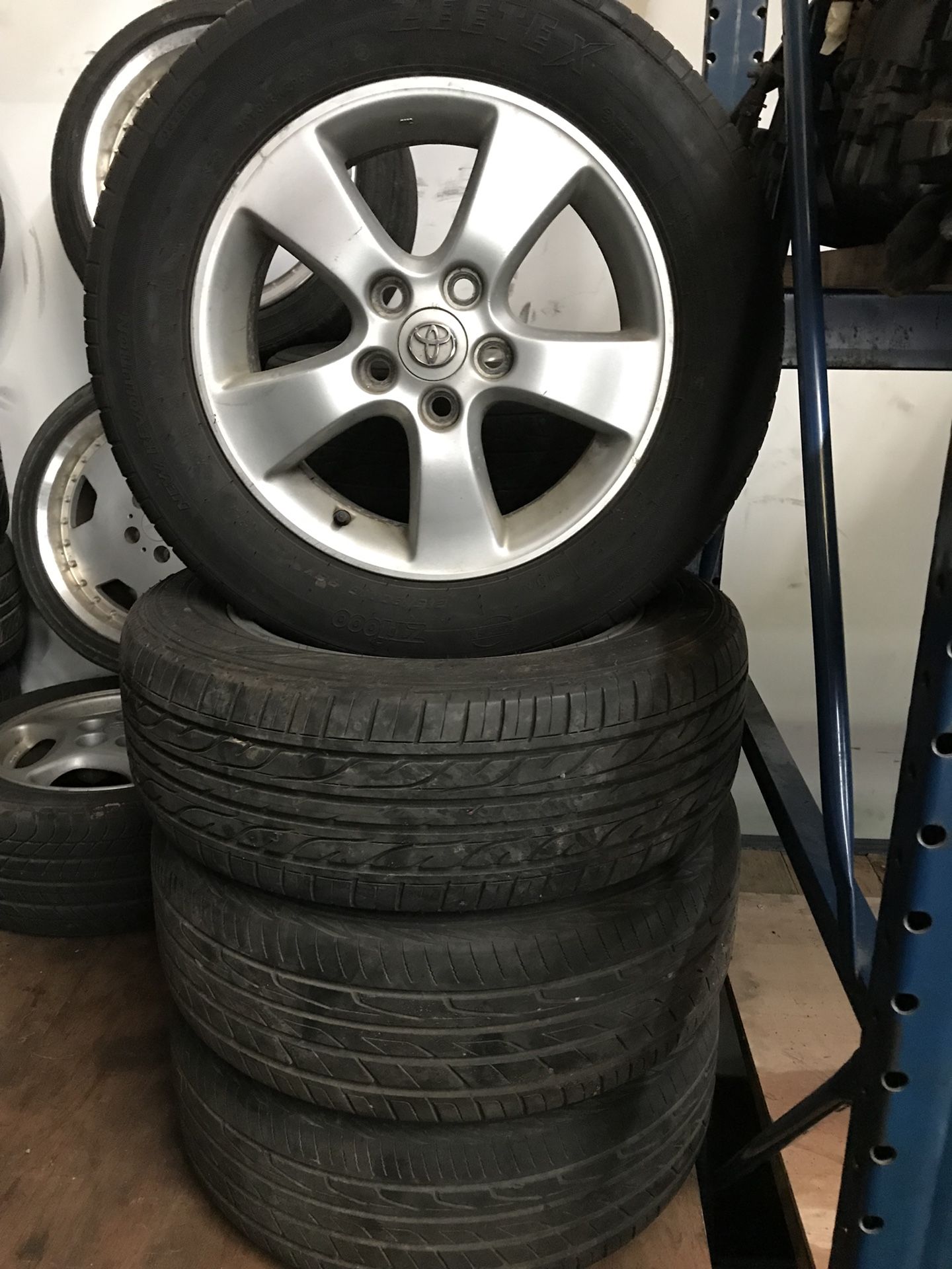 16” toyota camry sienna 5 lug rims with used tires wheels 215/60R16 for ...