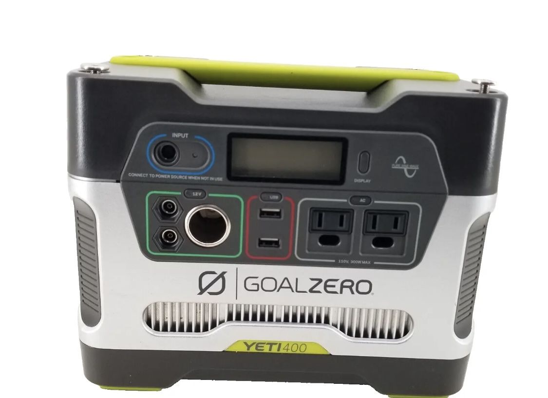 GOAL ZERO YETI 400 Portable Power Station Tested Works No Battery power ...
