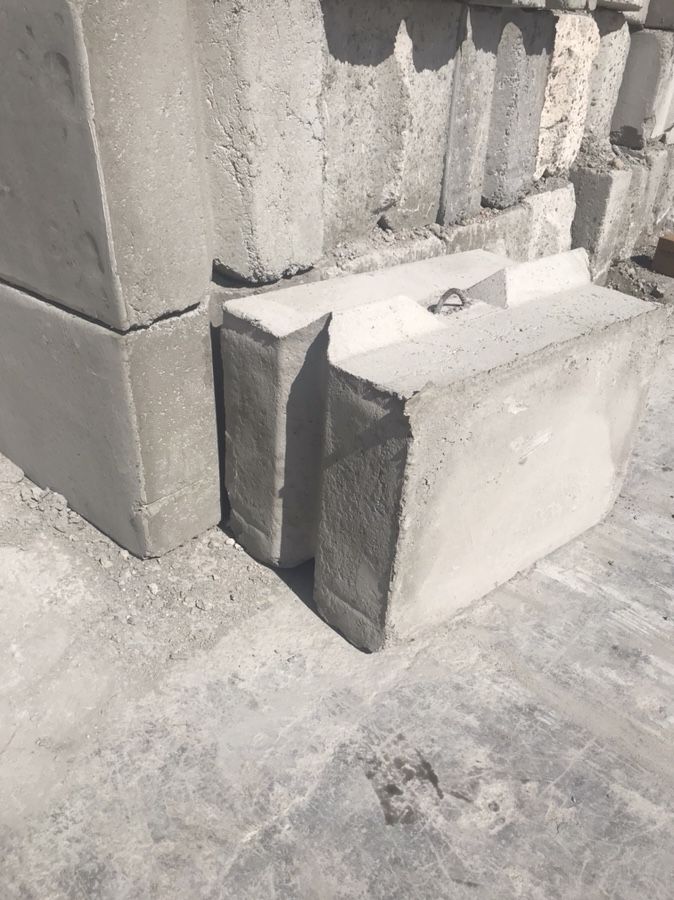Stackable Concrete Block’s. They are 6’x3’x3’. Weigh about 1 ton each ...