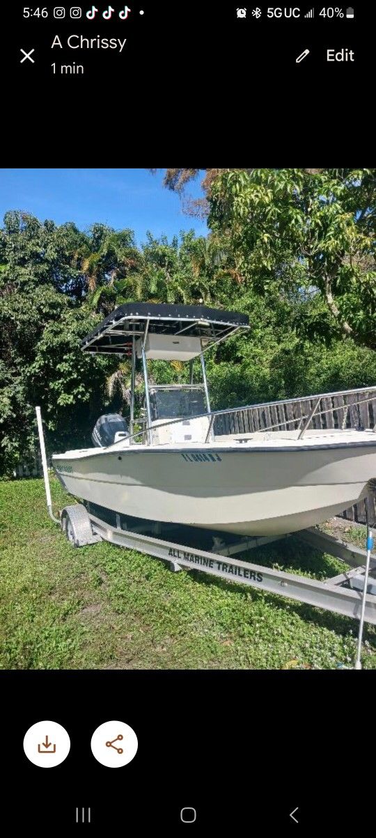 Key west 19ft Center console. for Sale in Pompano Beach, FL - OfferUp