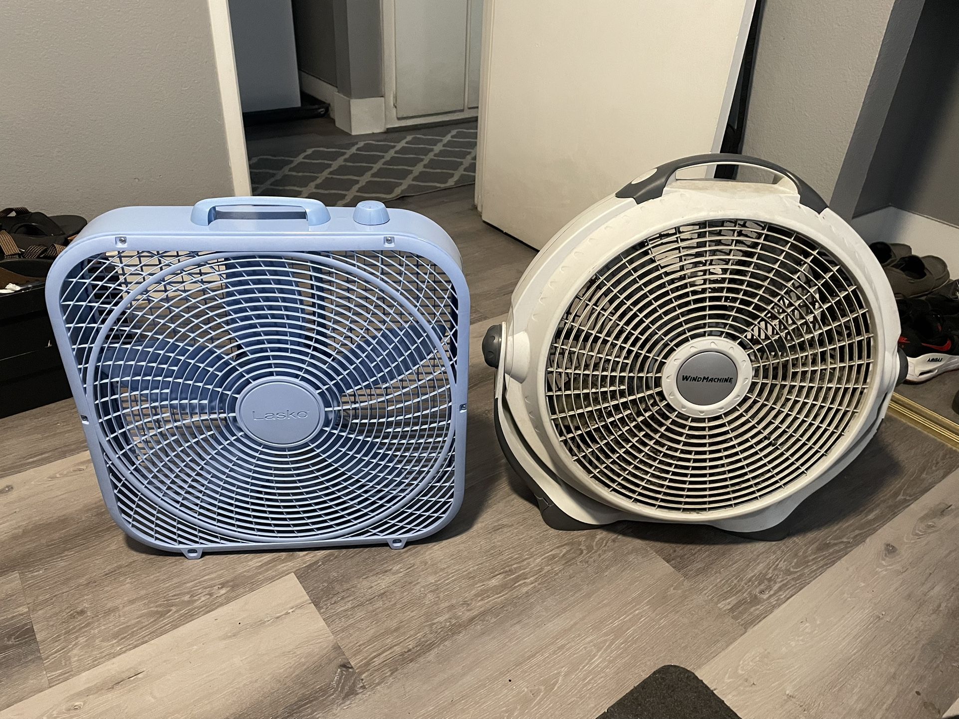 2 Big Fans For Sale That Work Great (1 Fan Is New)($10 For Both Fans ...