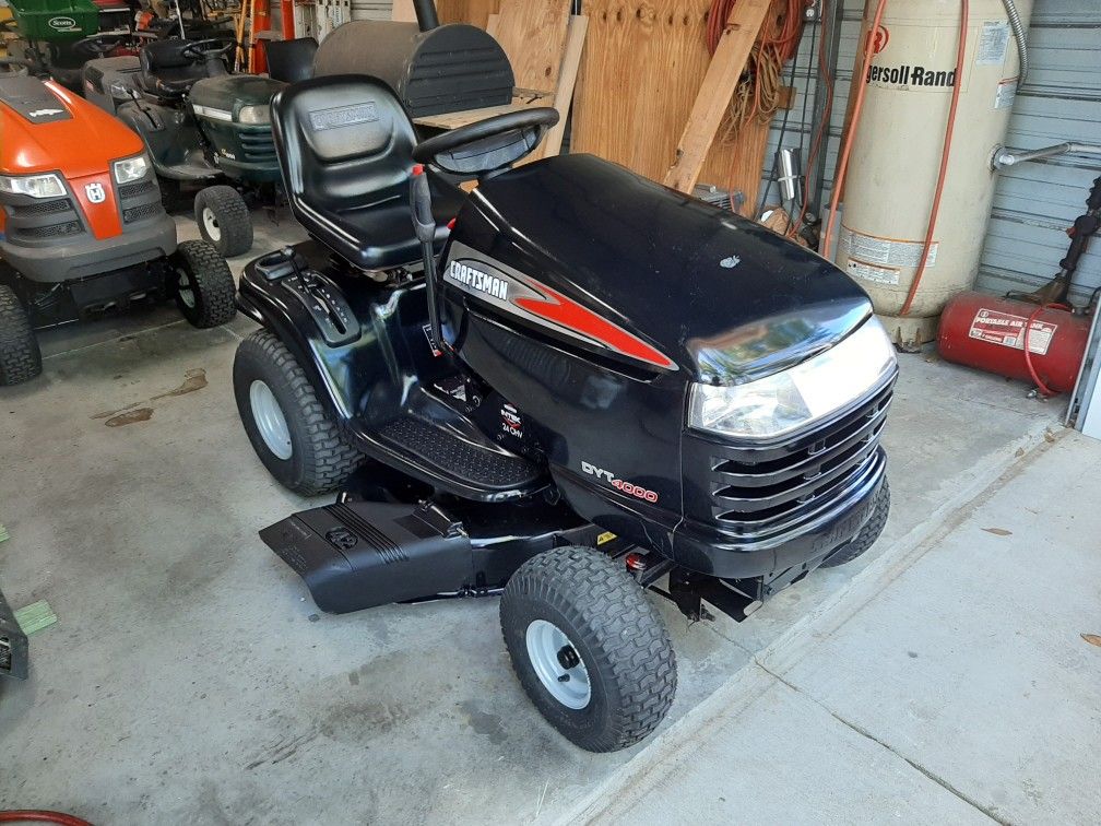 Craftsman DYT 4000 Riding Lawn Mower for Sale in Mount Plymouth, FL ...