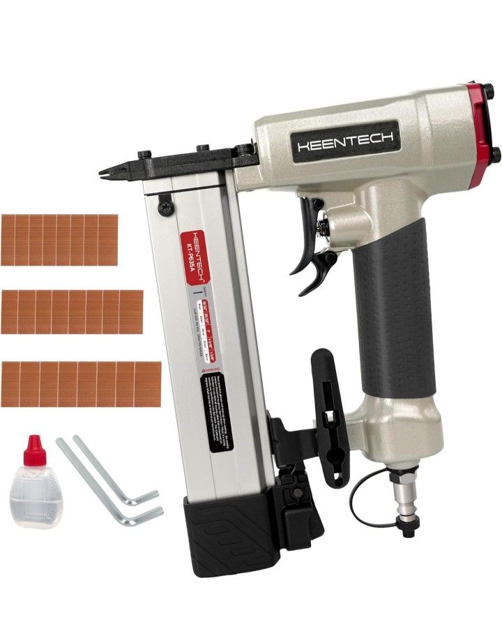 KEENTECH Pneumatic Pin Nailer 23 Gauge, Pin Nail Gun with 2160pcs 1/2 ...