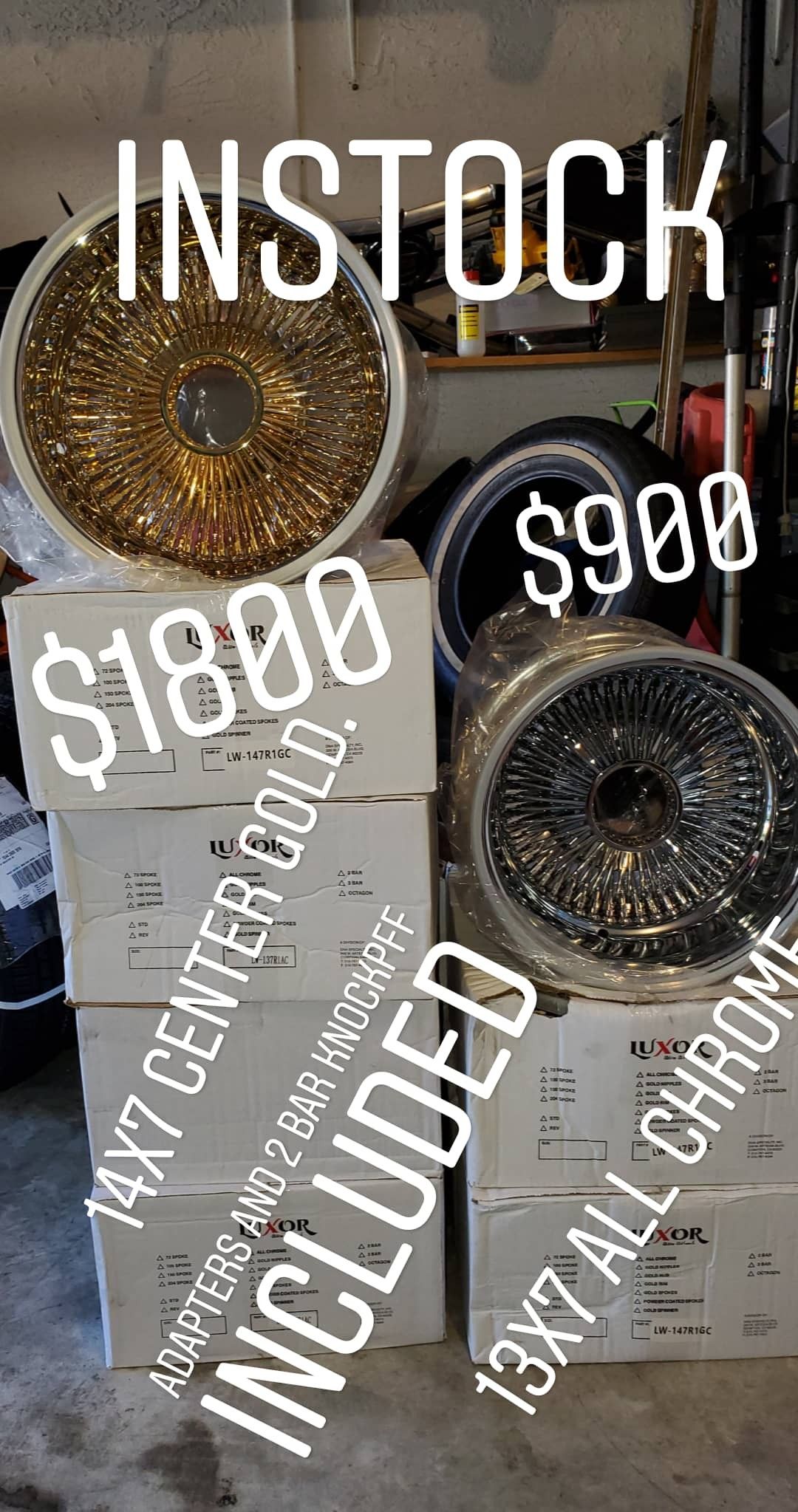 Luxor wire wheels for Sale in Miramar, FL - OfferUp