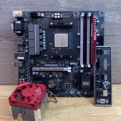 MSI B350M BAZOOKA MS-7A38 motherboard W/ AMD Ryzen 5 1400 CPU & 8G ...