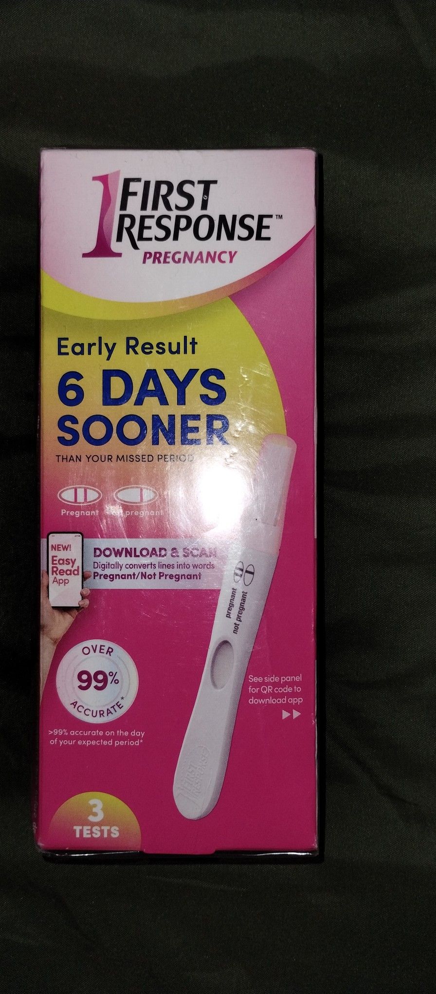 First Response Pregnancy Test Box
