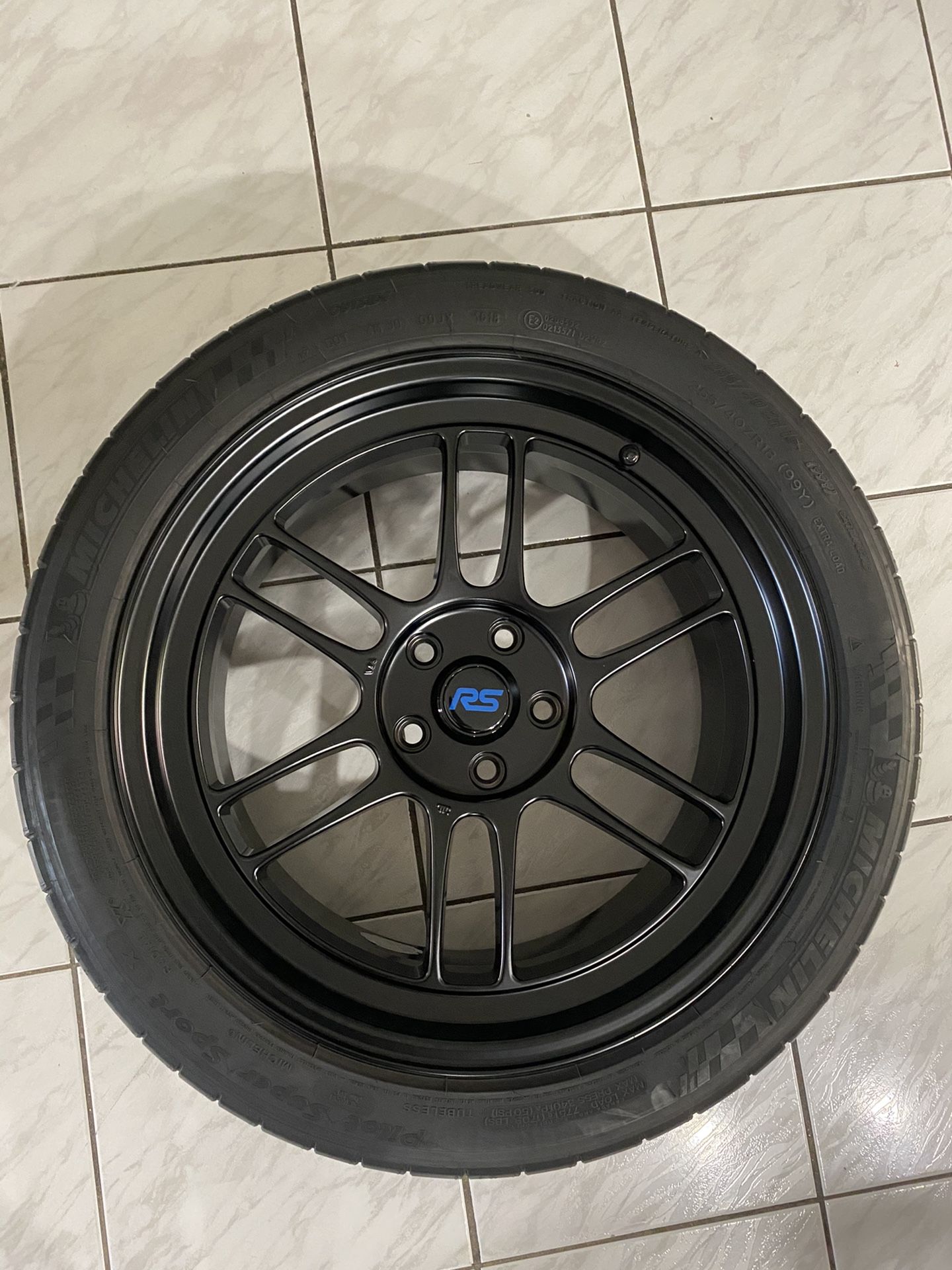 Enkei RPF1 Matte Black Focus RS ST 18X9 5x108 for Sale in Miami, FL - OfferUp