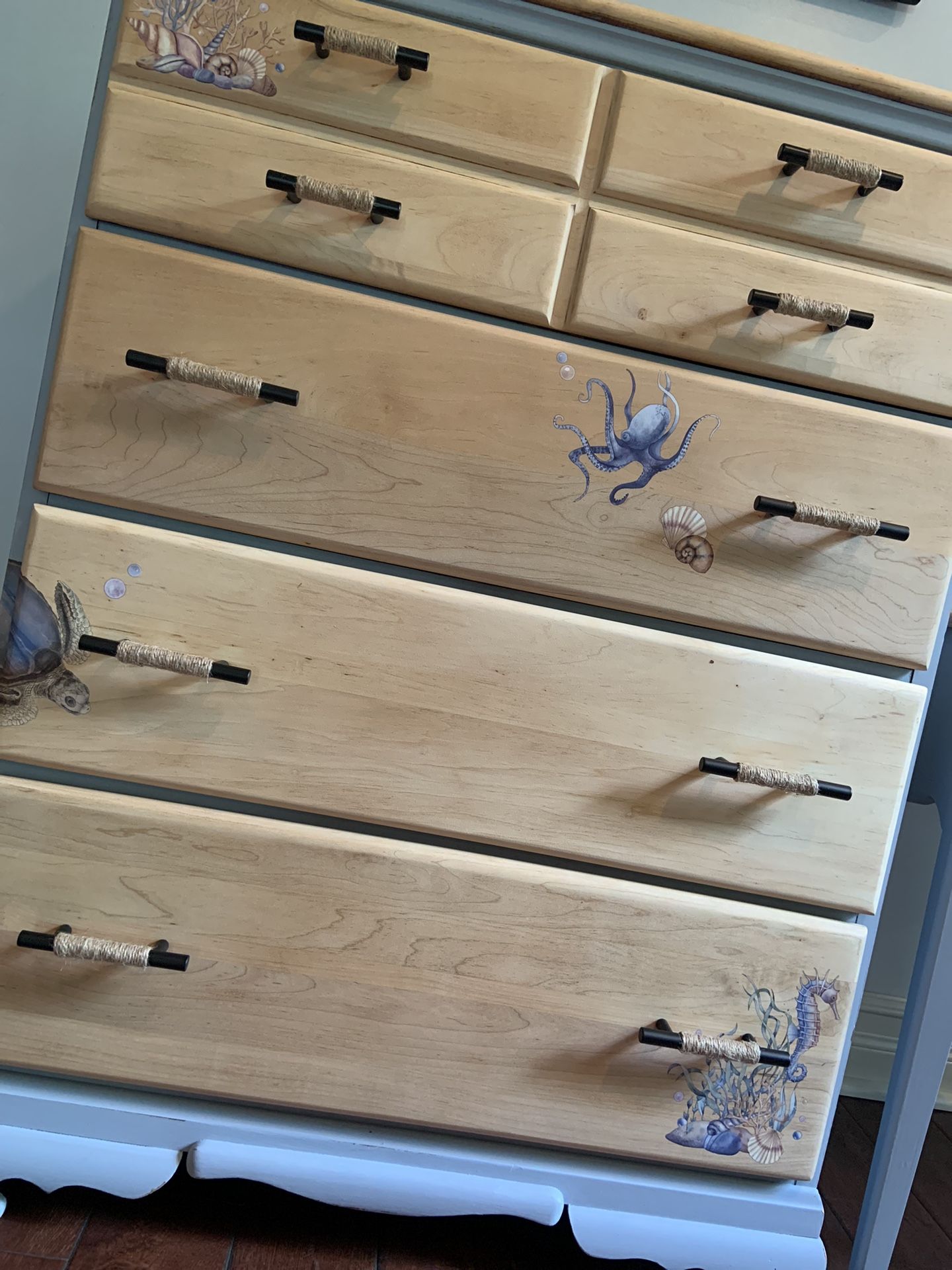 Nautical Coastal Cottage Farmhouse Dresser & Nightstand Set *Delivery ...