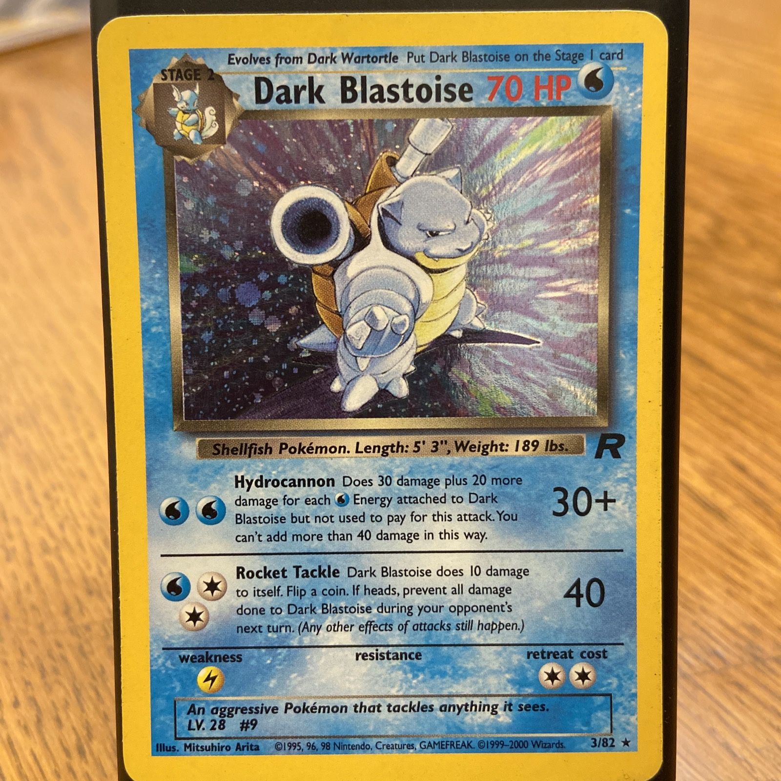 1999 Pokémon Team Rocket Dark Blastoise Holo for Sale in Kyle, TX - OfferUp