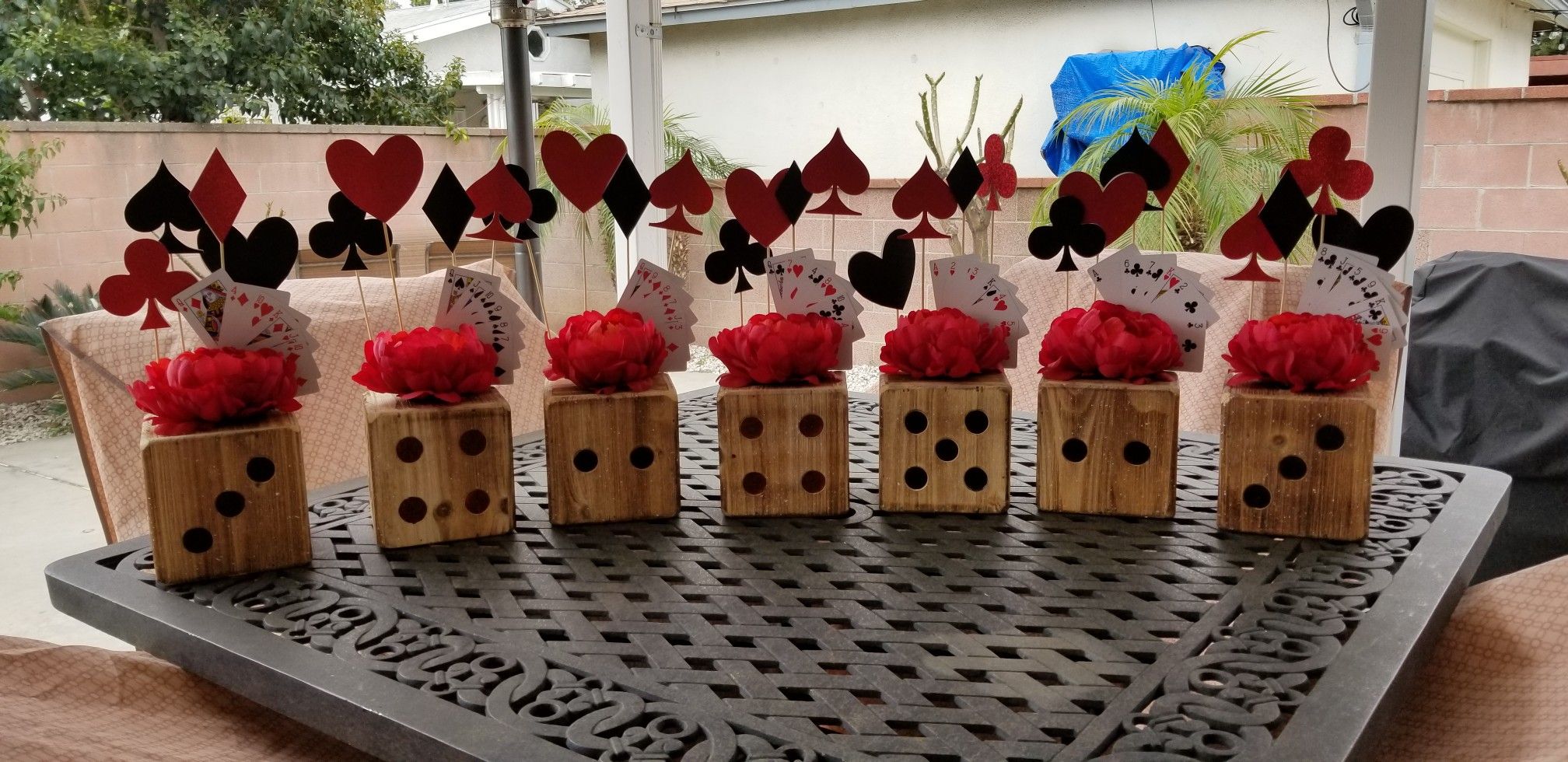 Dice Centerpiece Decorations