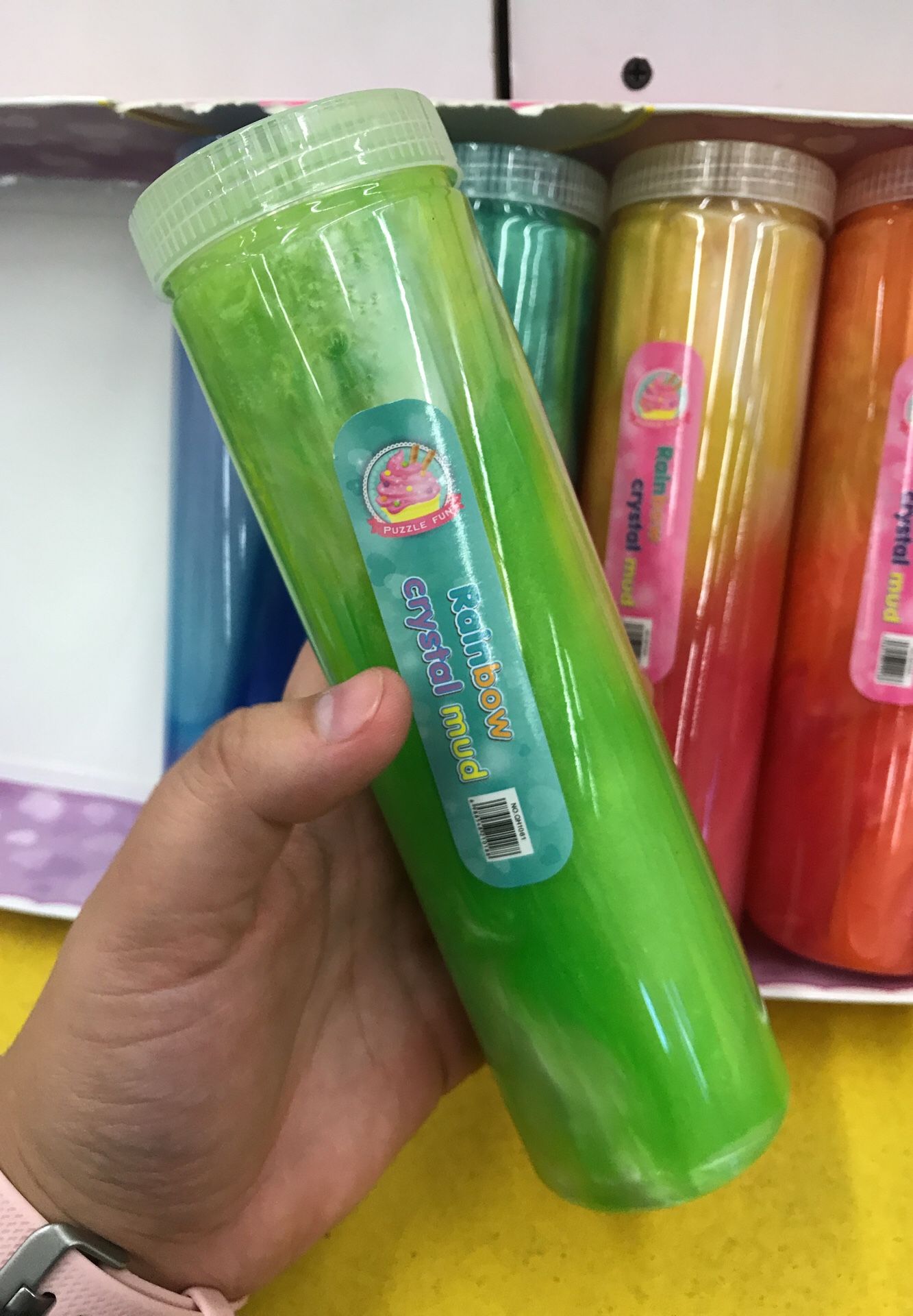 Green slime rainbow Crystal mud for Sale in Victorville, CA - OfferUp