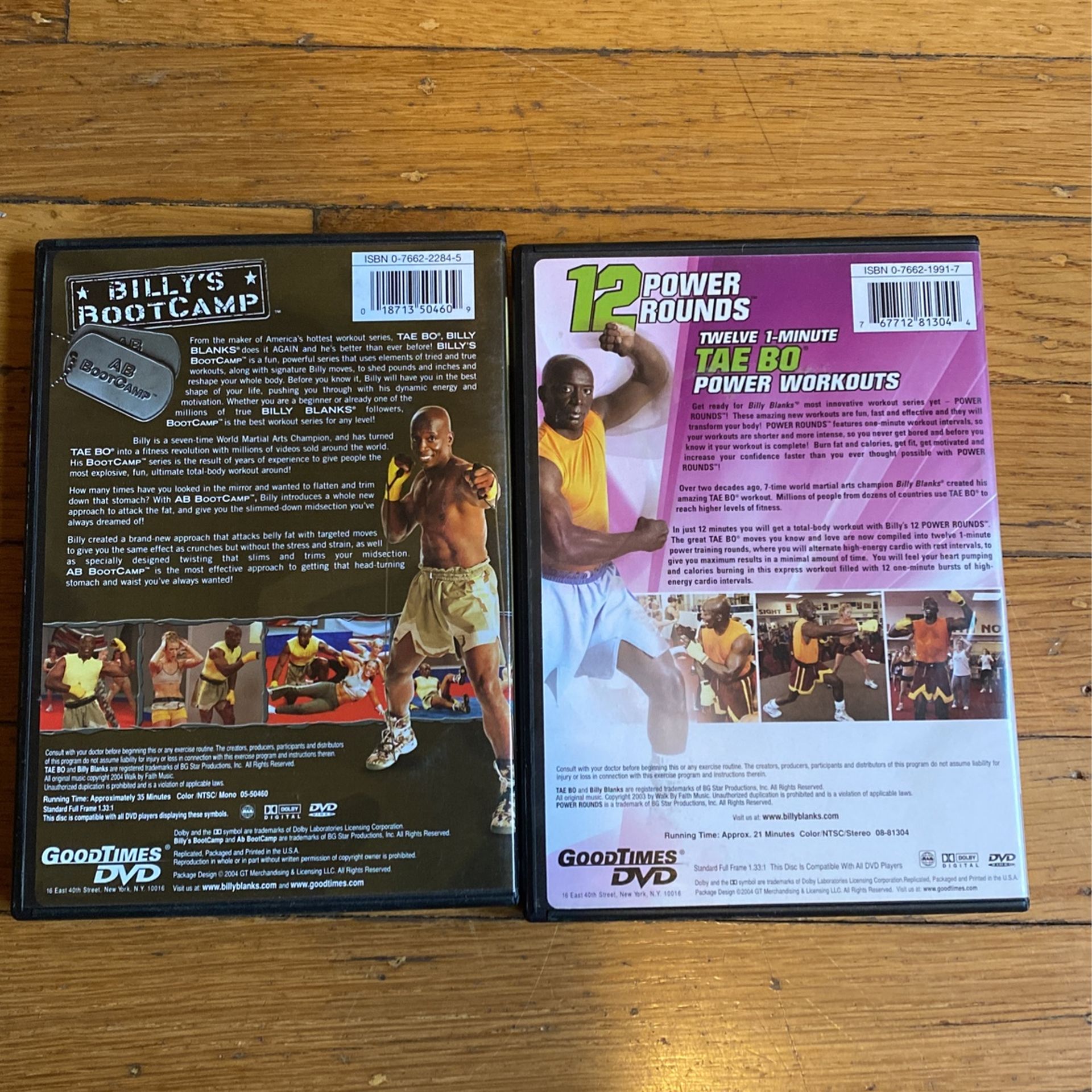 Work Out Billy Blanks Boot Camp, 12 Power Rounds Tae Bo,