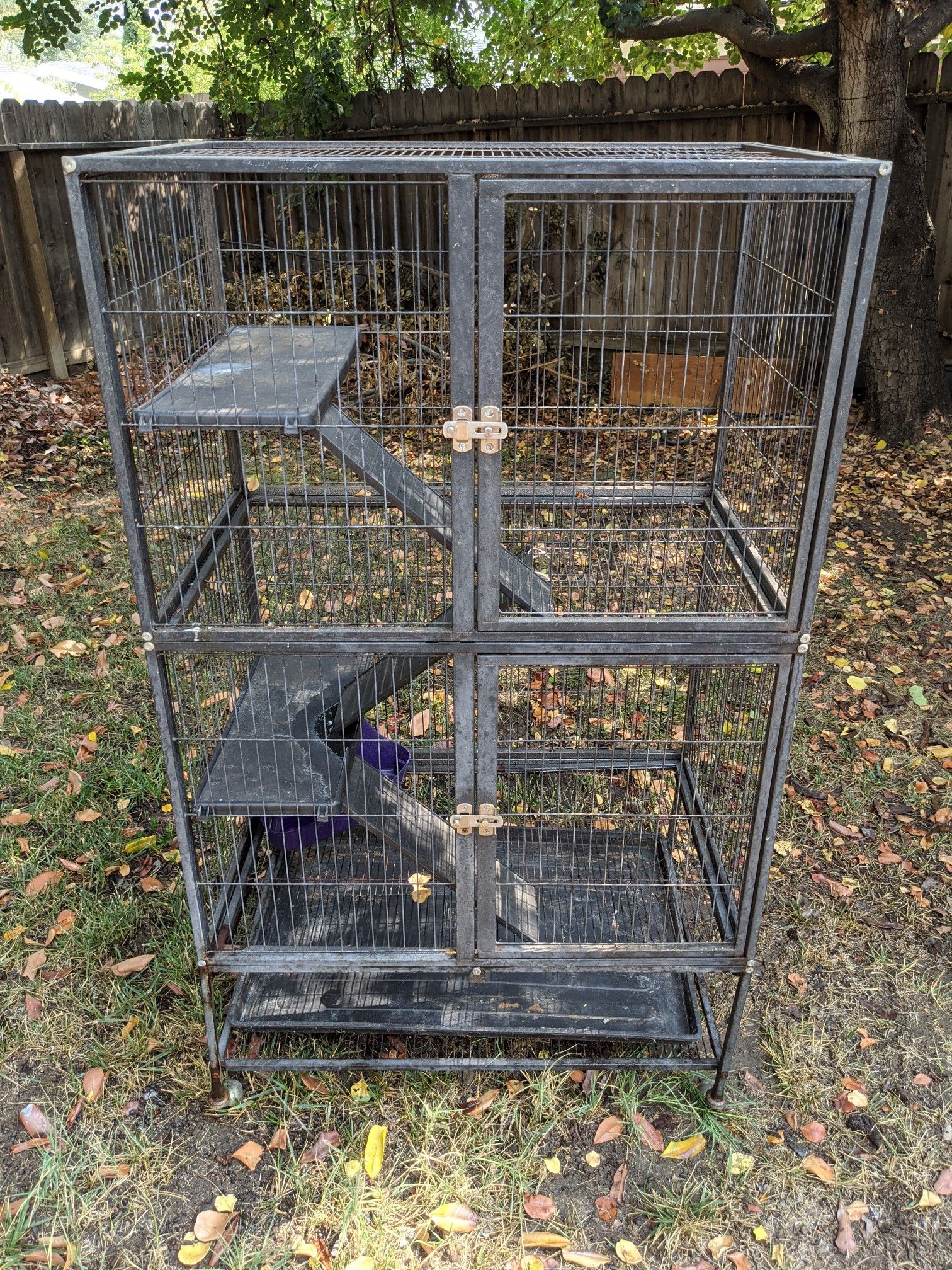 Large muti level cage for rabbit, chinchilla, ferret, bird or other ...
