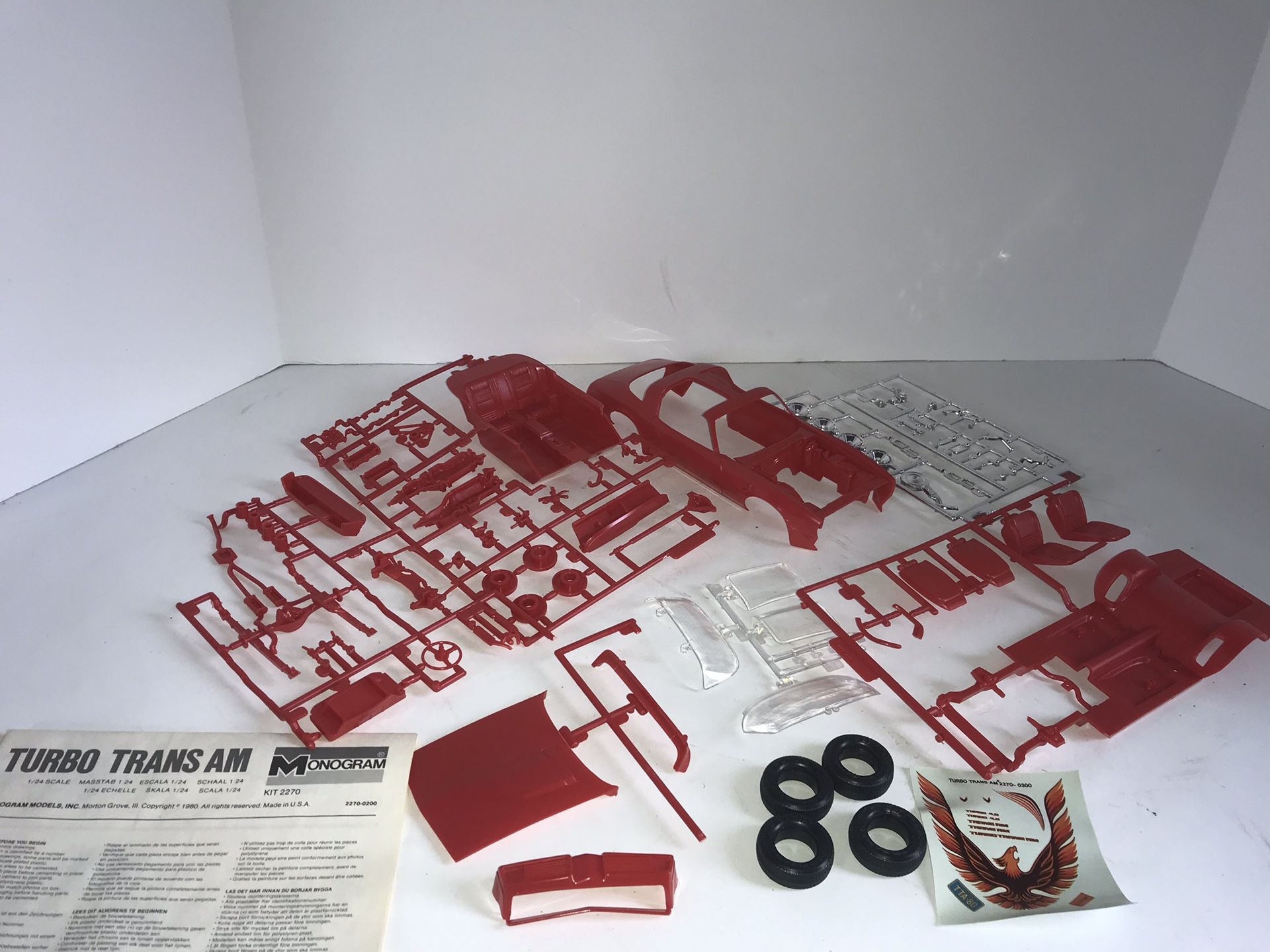 1980 #2270 MONOGRAM Models 1:24th scale Pontiac Firebird Turbo Trans Am ...
