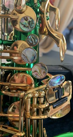 Lime Green Saxophone