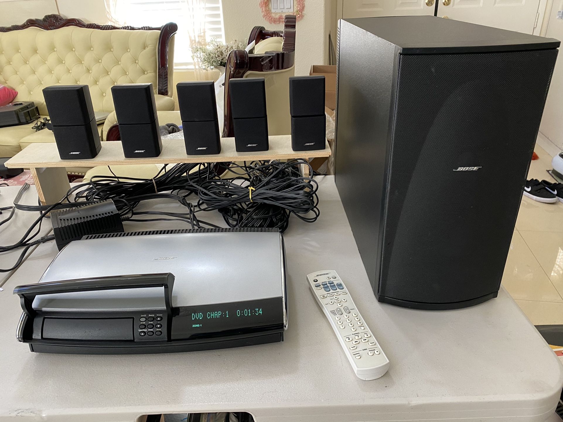 Bose Lifestyle AV28 LSPS DVD Entertainment Home Theater Surround Sound ...