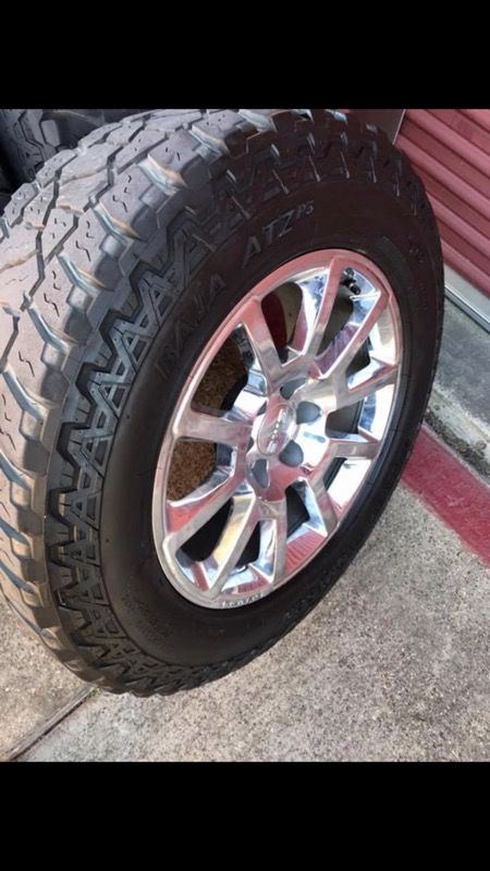 20” OEM GMC Denali Wheels w/ Mickey Thompson All-Terrain Tires 6 Lug ...