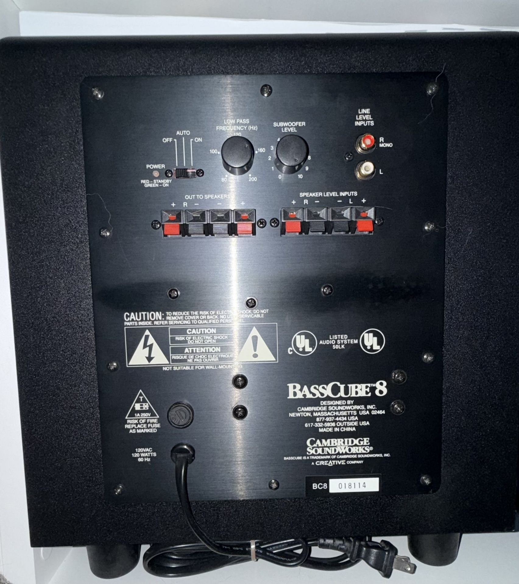 Cambridge soundworks BaseCube 8 Subwoofer for Sale in Jersey City, NJ ...