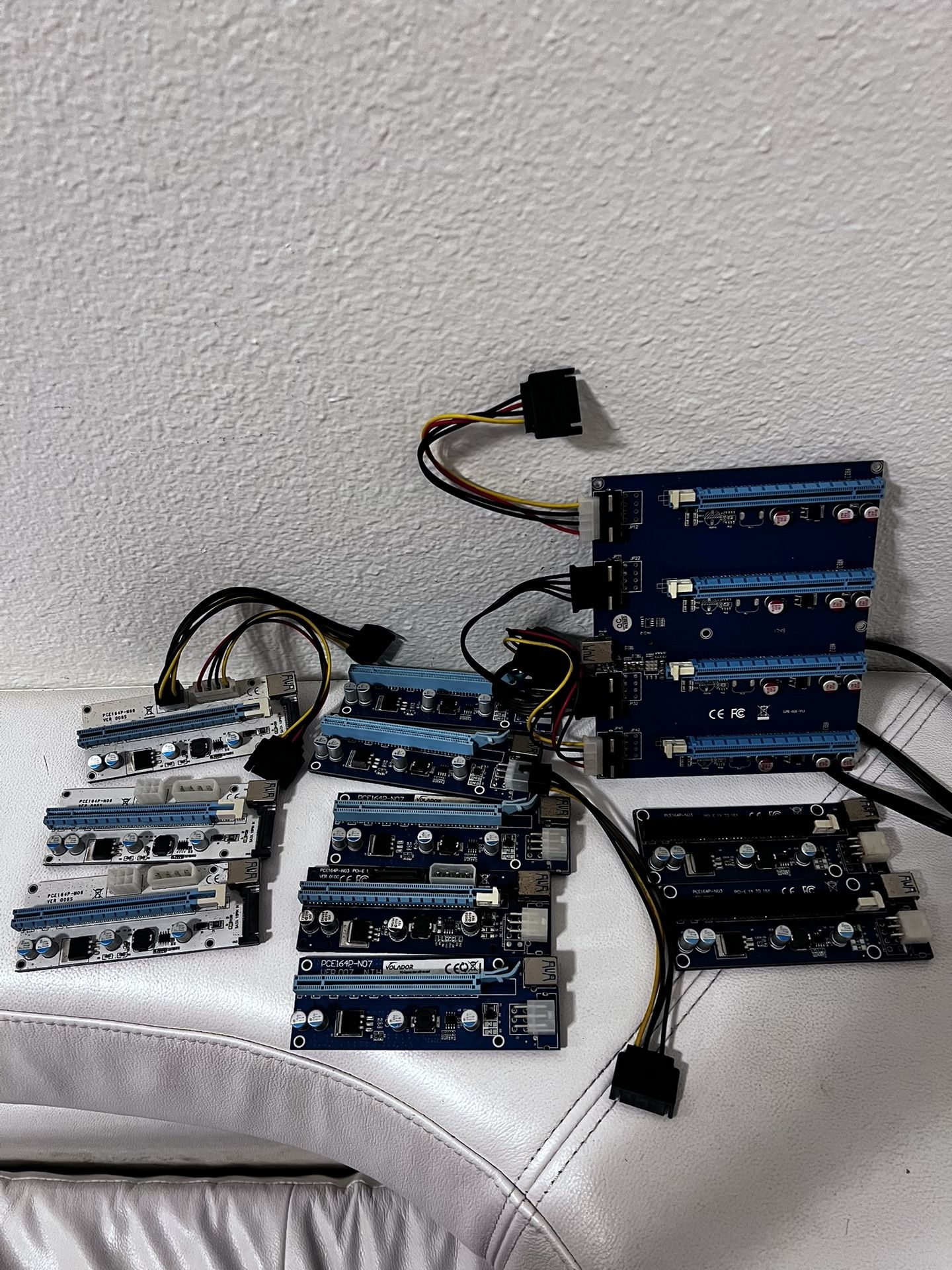 PCIE 1 TO 4 PCI Express Slots Riser Card Mini ITX To External 4 PCI-E ...