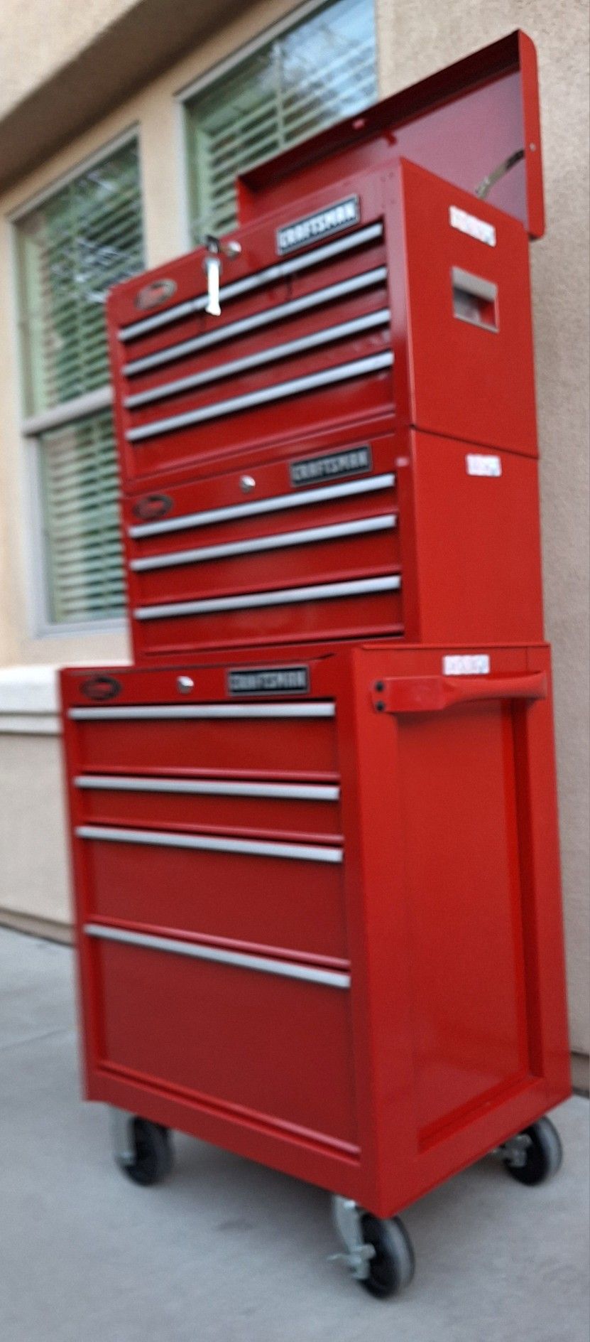 Nice Sears Craftsman Ball Bearing 3 Tier Rollaway Tool Box for Sale in ...