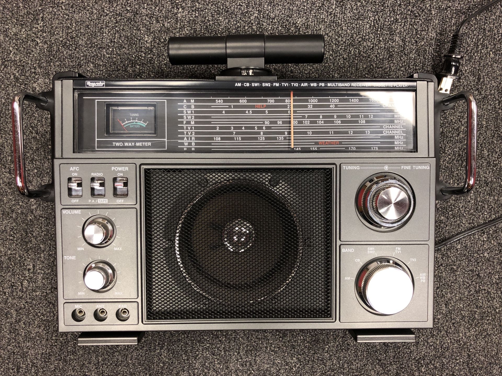 Rhapsody RY-611 Multi-Band AC/DC Portable Radio Shortwave/AM/FM/TV/VHF ...
