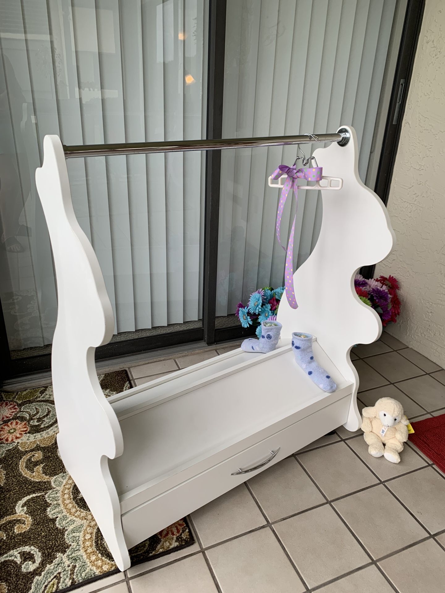 Easter Bunny Rack & Drawer For Children’s Clothes and shoes for Sale in ...