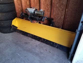 7ft Snowman Rear Snow Plow Hydraulic Down Pressure Stihl Stander Scag ...