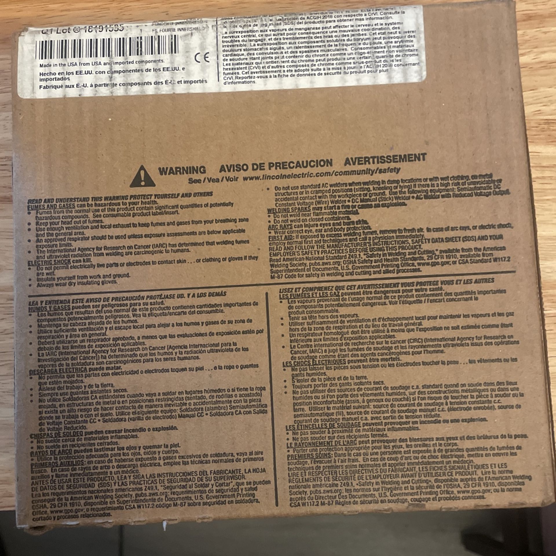 Lincoln Electric Welding Wire innershield NR-211-MP .035” 10 Lb Spool ...