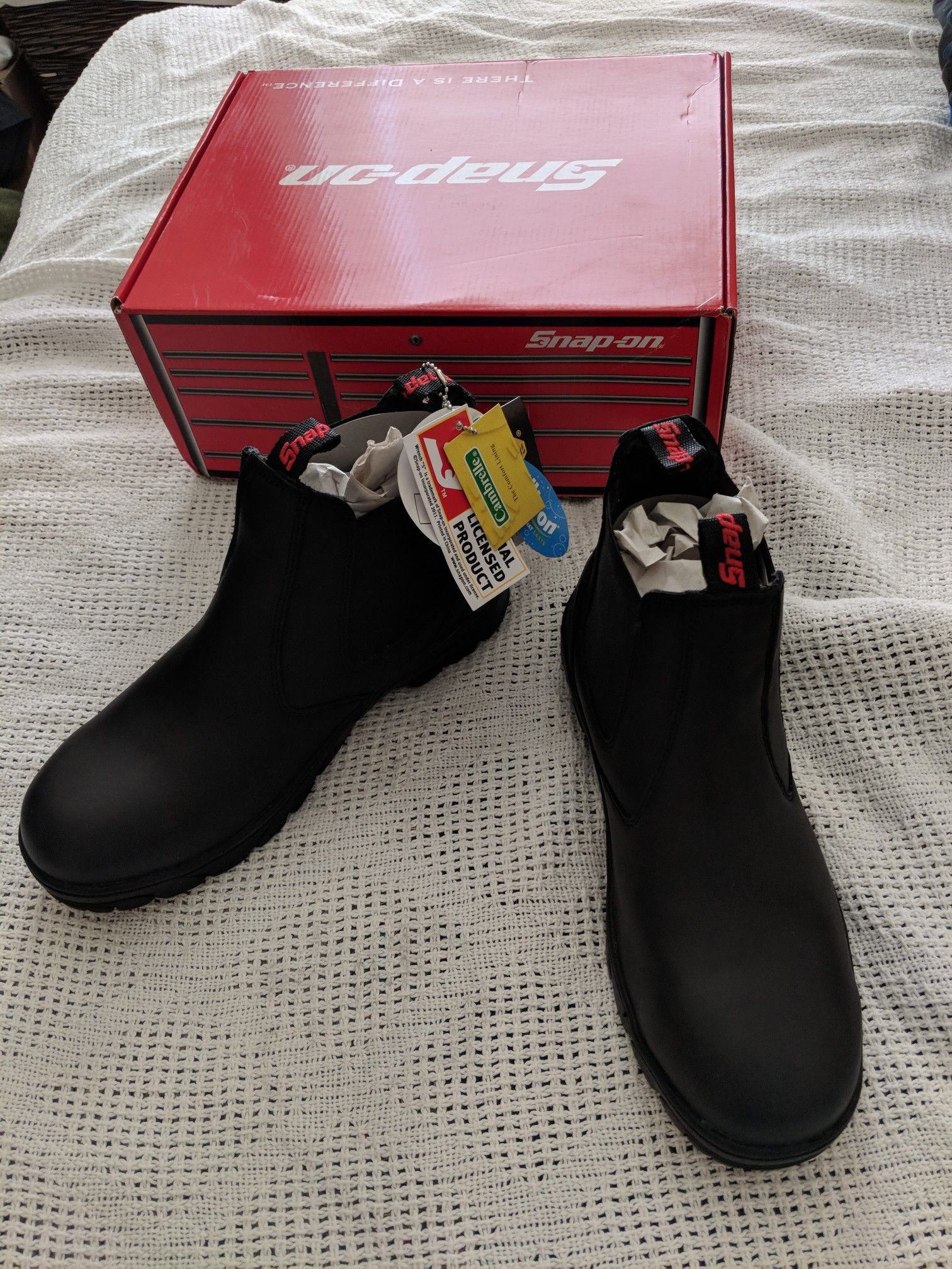 Snap-on Slip-on Steel Toe Boots Size 12 for Sale in Charlotte, NC - OfferUp