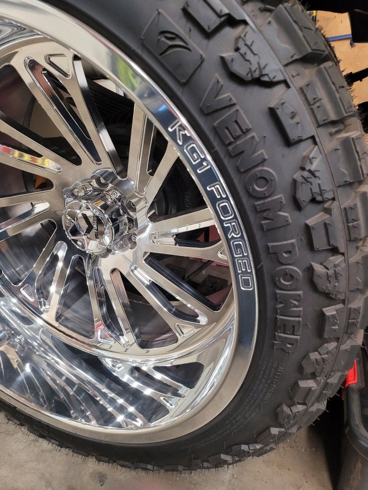 24x14 billet wheels 6x5.5 on 35x14.50R24 tires (K5 IS NOT FORSALE) for ...