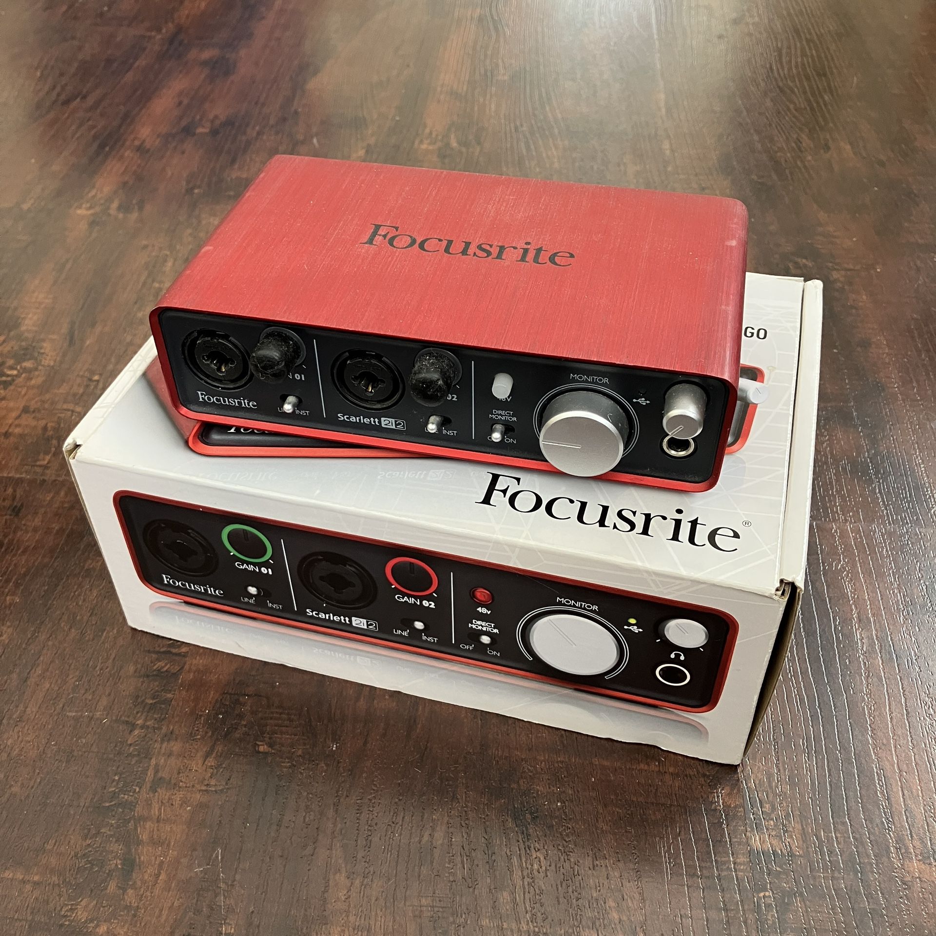 Focusrite Scarlett 2i2 USB Audio Interface 1st Generation home recording podcast for Sale in Los ...
