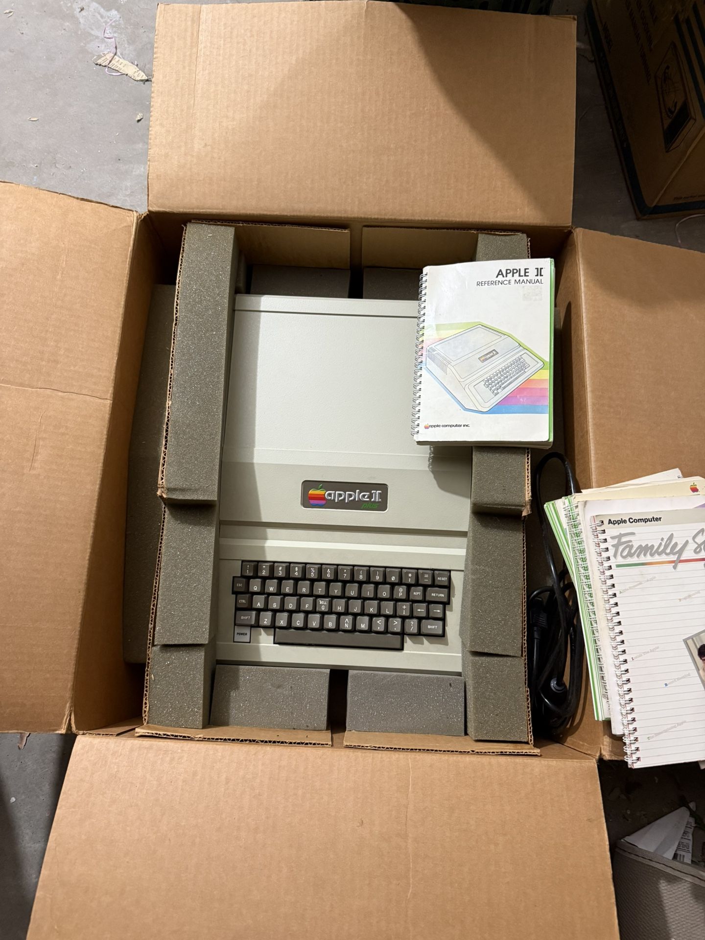 Apple II Plus Computer with Apple III Monitor, Disk Drive, Joystick ...