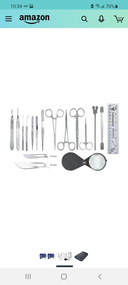Dissecting Kit 36 Pcs Dissection Kit Surgical SS Tools For Biology ...