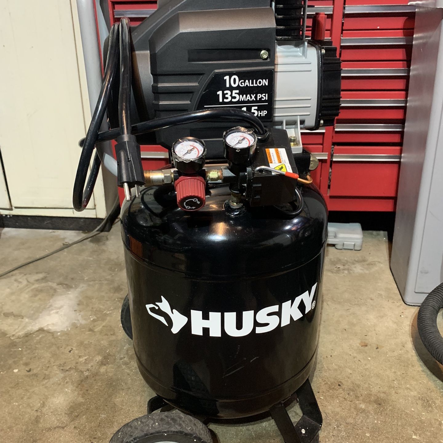 Husky 10 gallon air compressor store