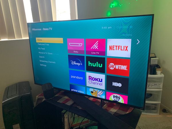 60 inch hisense tv brand new have box for Sale in Newport Beach, CA ...