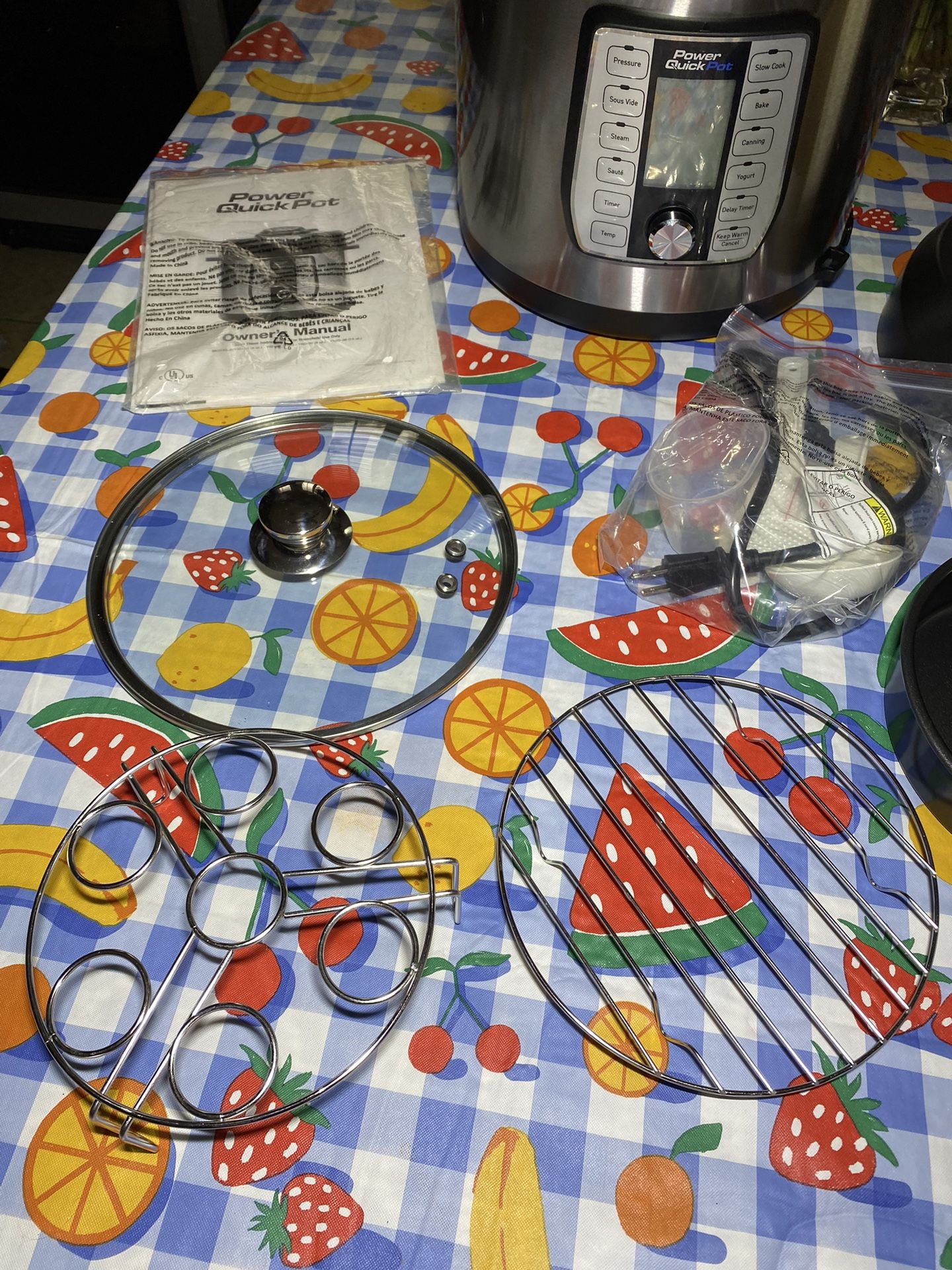 Power Quick Pot 8 Quart 37 In 1 Multi Use Programmable Pressure Cooker ...