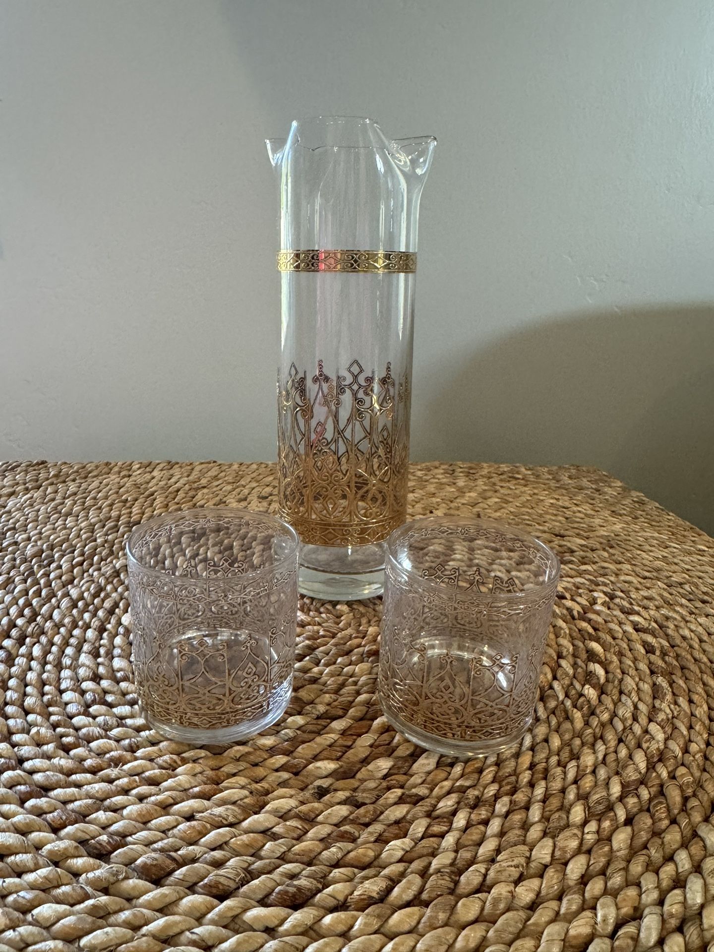 Vintage Culver Rare Espana Martini Pitcher Set 22k Gold for Sale in La ...