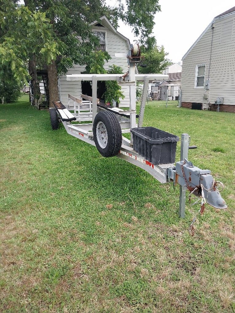 2001 9900 LB GRW HEAVY ALUMINUM 25FT FLOAT ON WORD CAT OR PONTOON ...