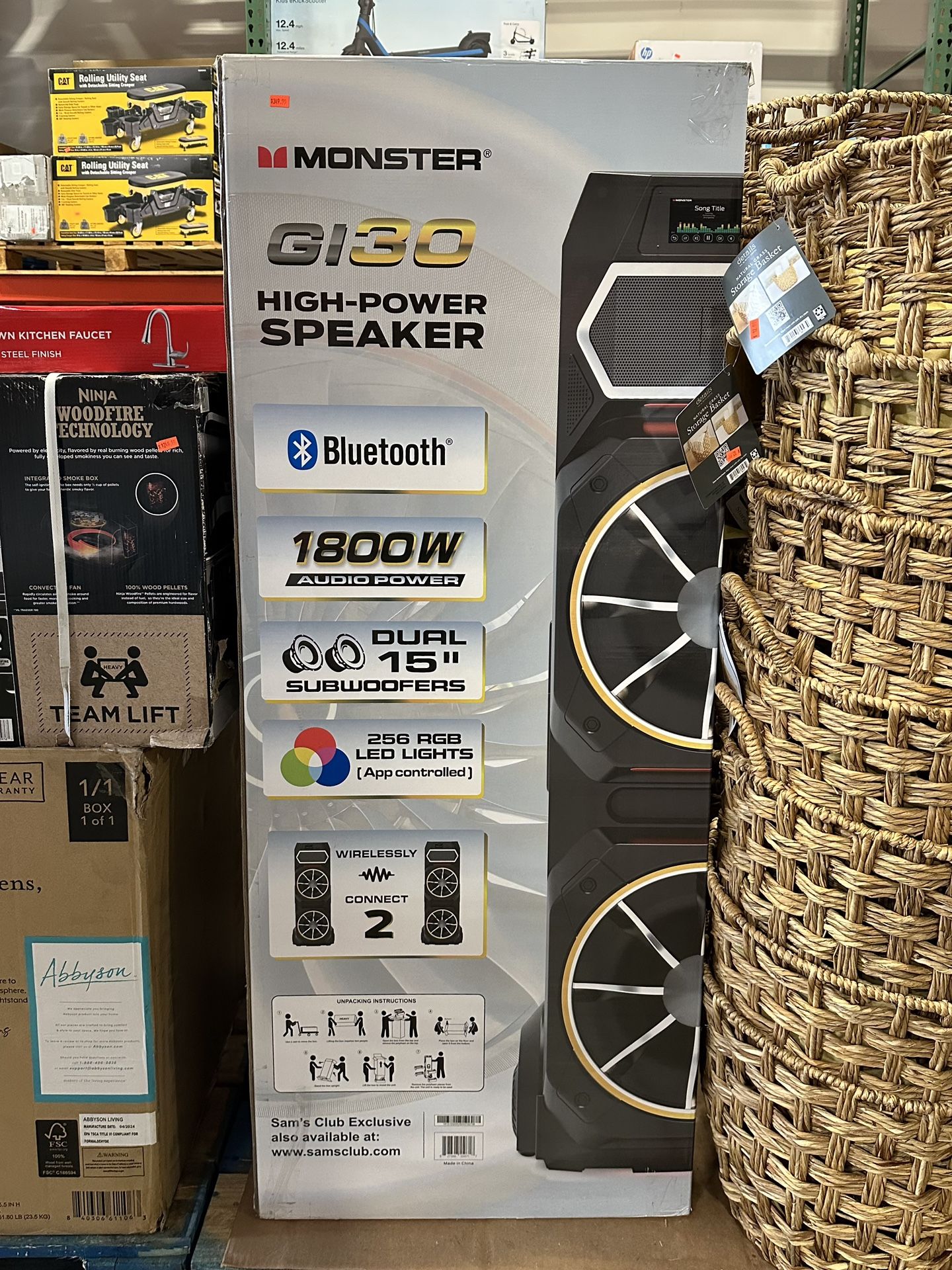 Monster GI30 High Power 1800W Bluetooth Speaker Brand New In Box for Sale in Cty Of Cmmrce, CA ...